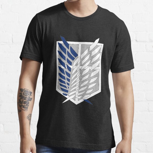 "attack on titan logo" T-shirt for Sale by mohamedteenage | Redbubble | aot t-shirts ...
