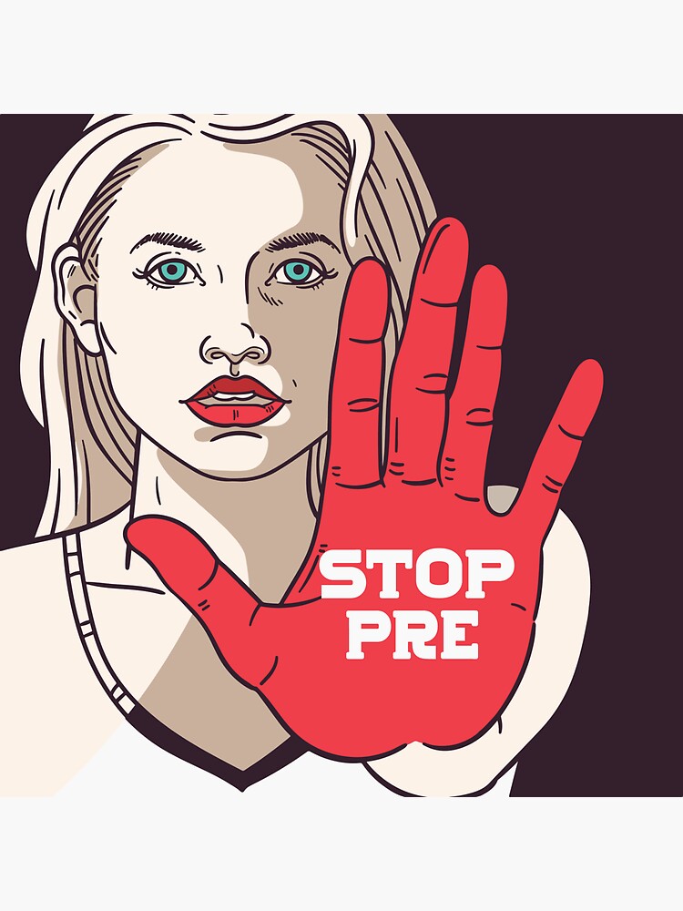 "STOP PRE" Sticker for Sale by Smaty | Redbubble