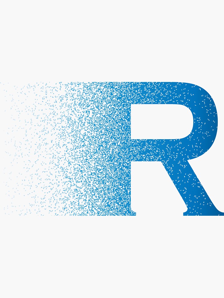 "letter R alphabet desing" Sticker for Sale by Take-Unique | Redbubble