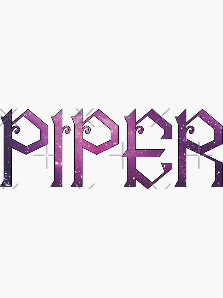 "PIPER Name I - My name is PIPER - typography name - Galaxy Vibe ...