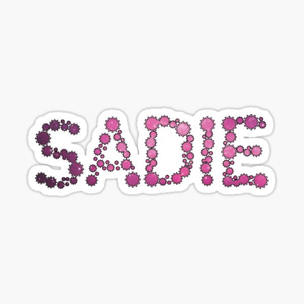 "SADIE Name III - My name is SADIE - typography name - Galaxy Vibe ...
