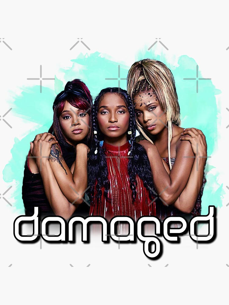 "TLC Damaged" Sticker for Sale by McDolphinJuice | Redbubble