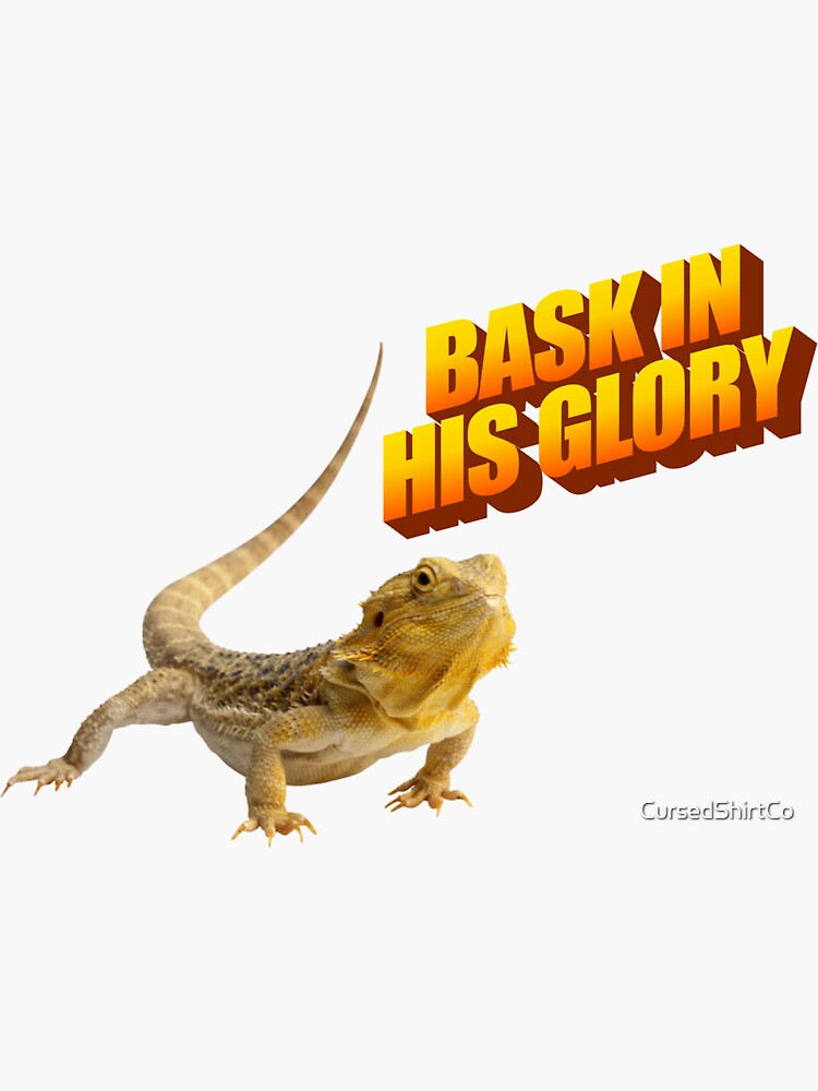 bask in his glory Sticker