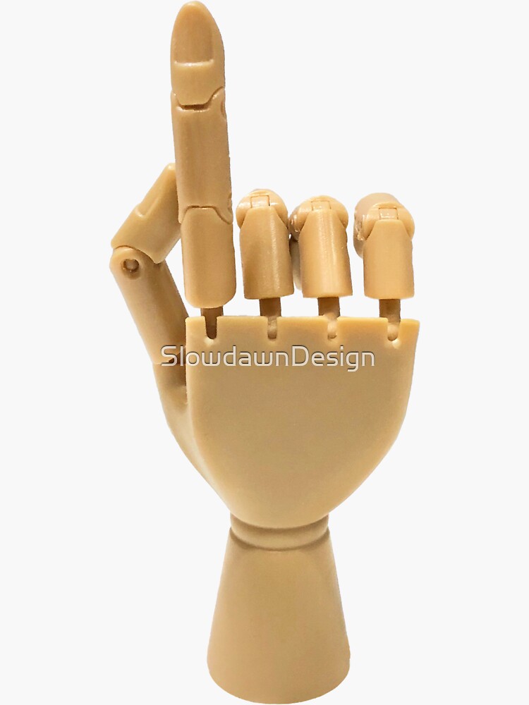 "Point Hand Sign" Sticker for Sale by SlowdawnDesign | Redbubble