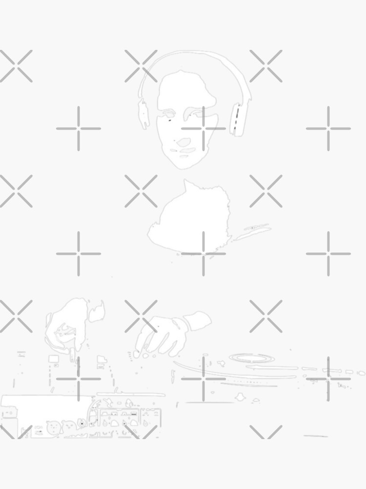 "DJ Mona Lisa" Sticker for Sale by Dev-Corner | Redbubble