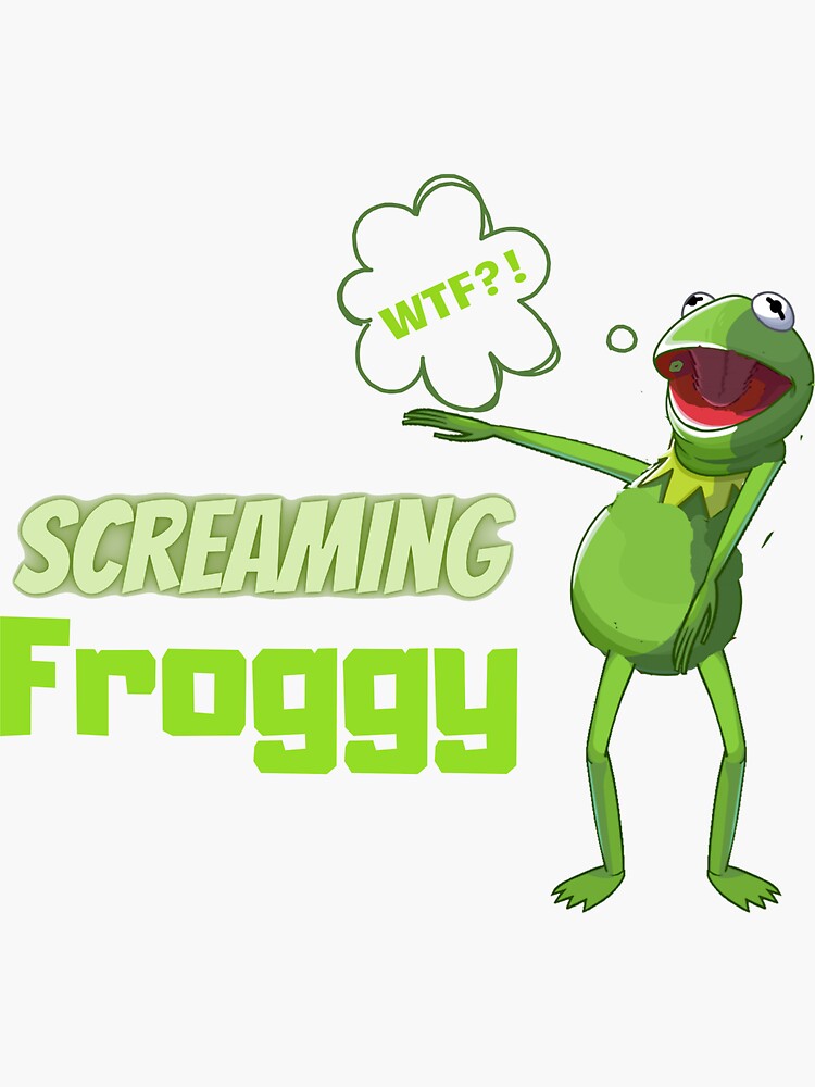 "Screaming Froggy" Sticker for Sale by dornern | Redbubble