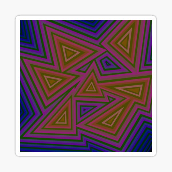 "Deeper triangles" Sticker for Sale by elenamo101 | Redbubble