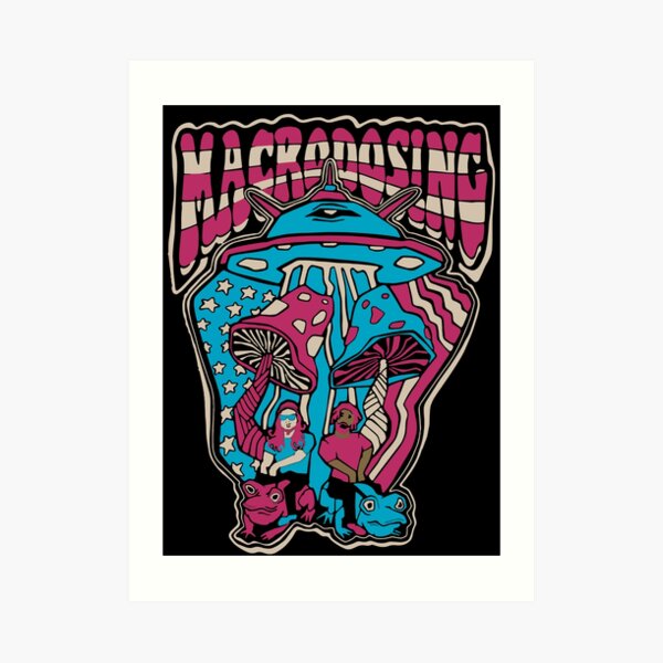 "Macrodosing Merch USA Shirt" Art Print for Sale by doriazoje | Redbubble