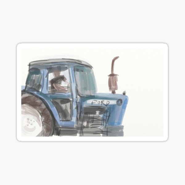"Ford 4600 Tractor " Sticker for Sale by PicturePrentice | Redbubble