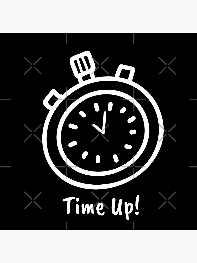 "Timer : Black and White" Sticker for Sale by stickersstill | Redbubble