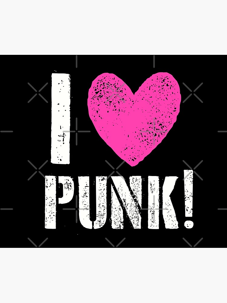 "I LOVE PUNK!" Tapestry for Sale by BobbyG305 | Redbubble