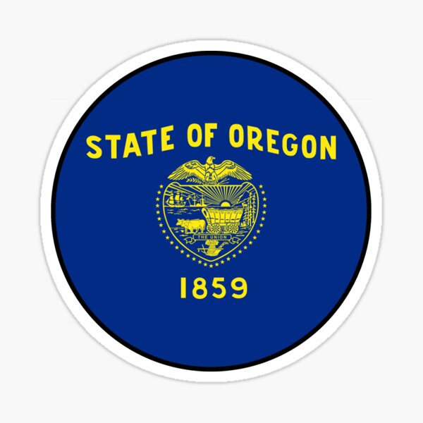 "Oregon State Flag" Sticker for Sale by bmills2112 | Redbubble