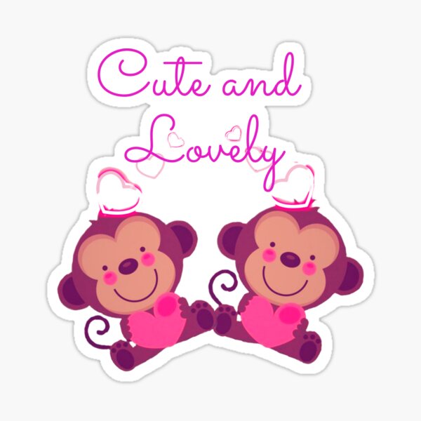"Cute and lovely " Sticker for Sale by ghostart32 | Redbubble