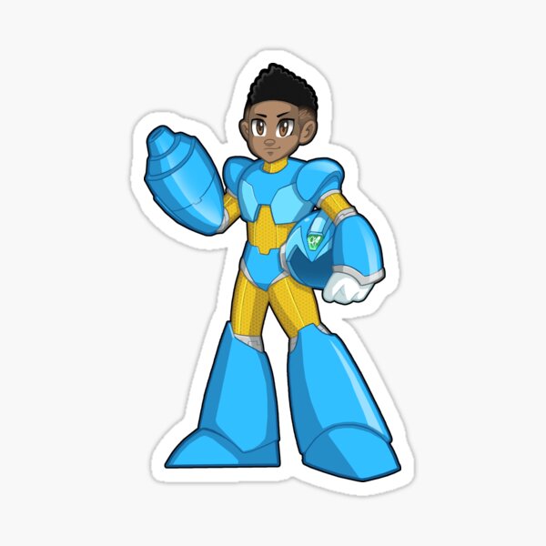 "Mega Man" Sticker for Sale by Cahnartist | Redbubble