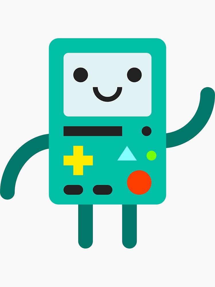 "BMO" Sticker for Sale by Lepi-Art | Redbubble