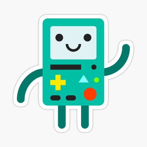"BMO" Sticker for Sale by Lepi-Art | Redbubble