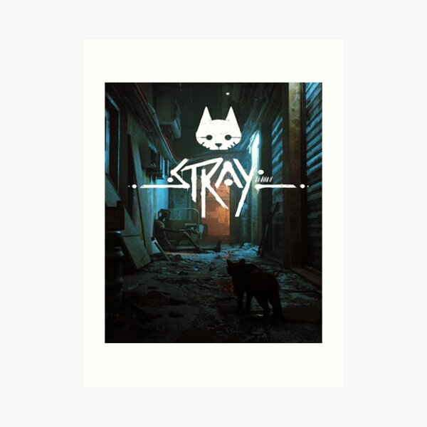"Stray Cat Game, stray video game Stray Logo" Art Print for Sale by ...