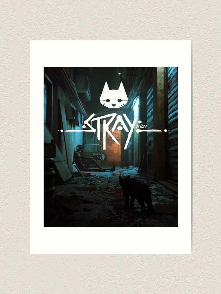 "Stray Cat Game, stray video game Stray Logo" Art Print for Sale by ...