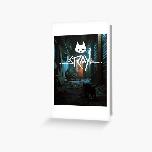 "Stray Cat Game, stray video game Stray Logo" Greeting Card for Sale by ...