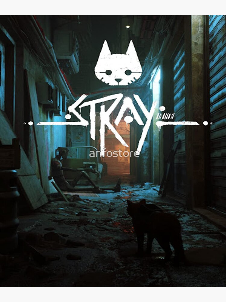 "Stray Cat Game, stray video game Stray Logo" Sticker for Sale by ...