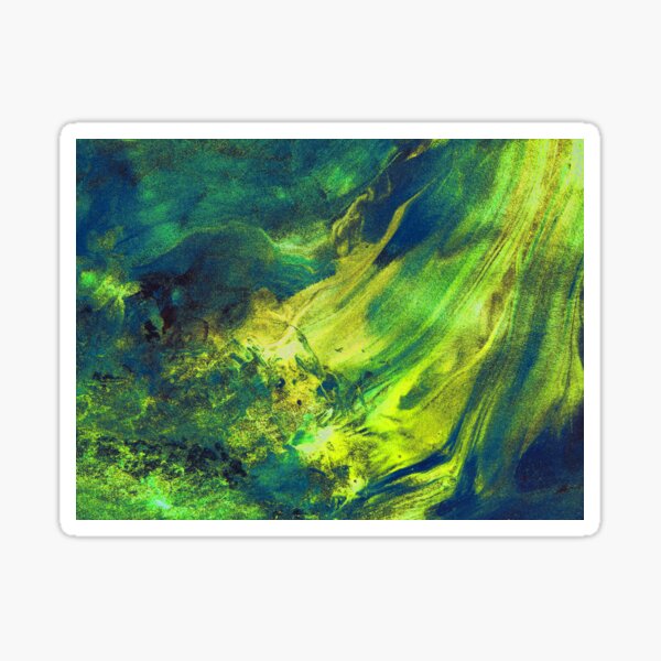 "Yellow Takeover | Art by Earth | Abstract Photo" Sticker for Sale by ...