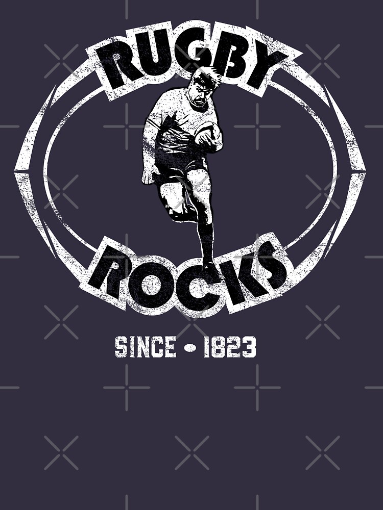 "Rugby Rocks since 1823 Distressed Version" T-shirt for Sale by ...