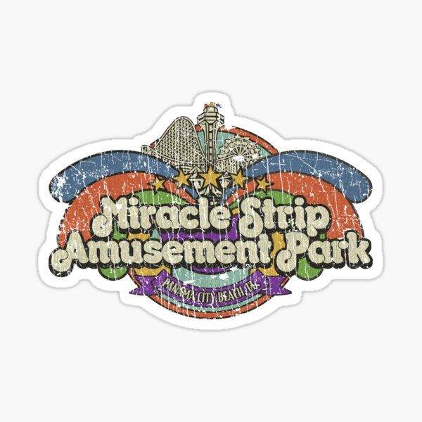 "Miracle Strip Amusement Park 1963" Sticker for Sale by AstroZombie6669 ...