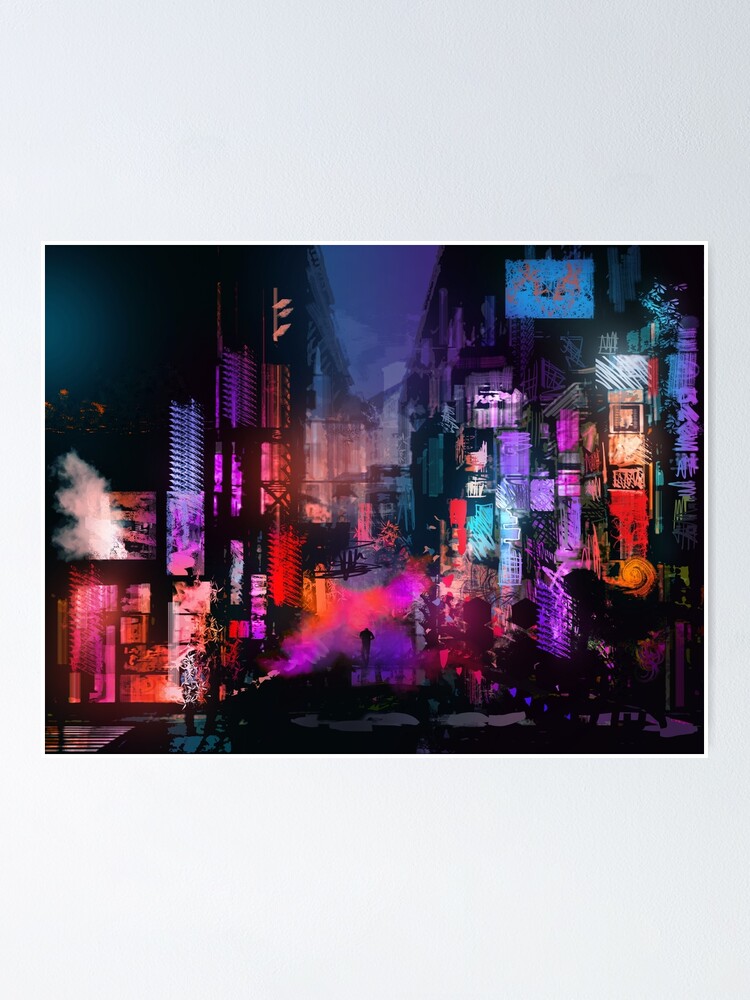 "Unleashed at Night" Poster for Sale by dkrai | Redbubble