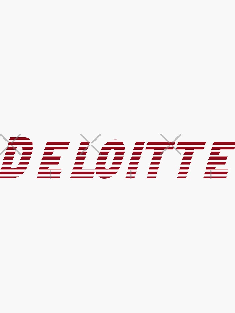 "Deloitte" Sticker for Sale by Viraj2022 | Redbubble