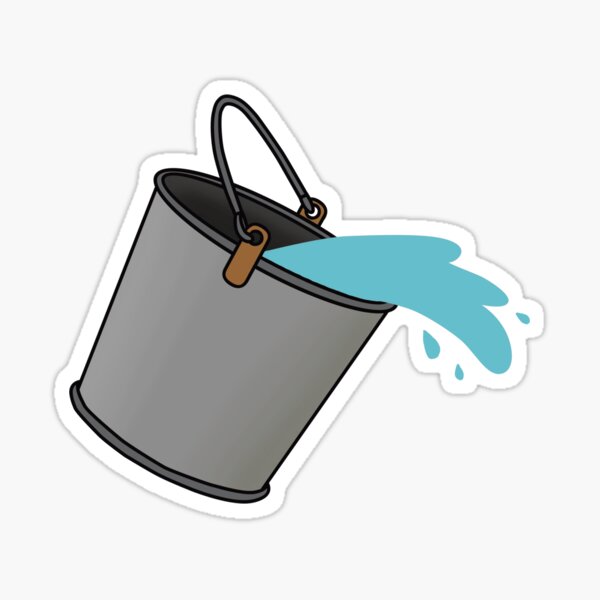 "Water bucket" Sticker for Sale by SrirachaVine | Redbubble