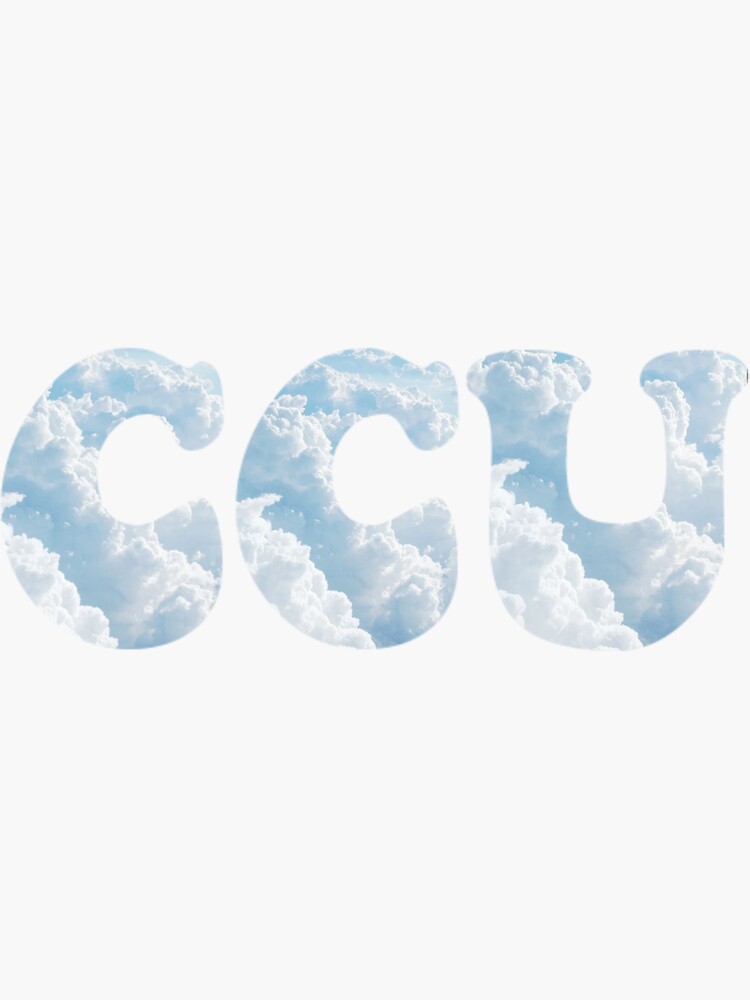 "CCU Cloud Sticker" Sticker for Sale by katiemod | Redbubble