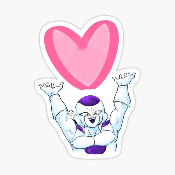 "Frieza Pink Heart" Sticker for Sale by Gutt3rflow3r | Redbubble