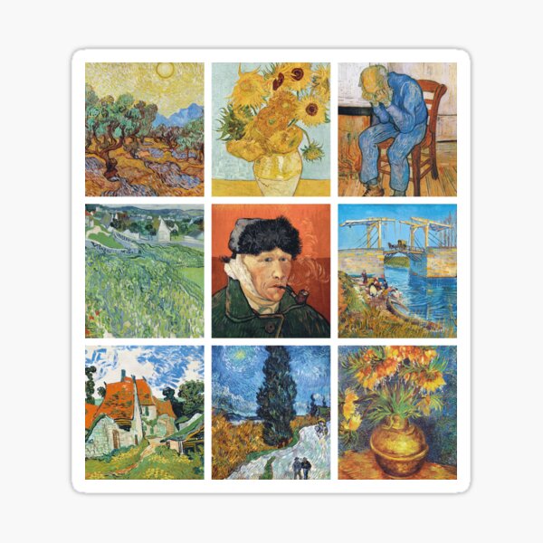"Collections by vincent van gogh" Sticker for Sale by For-Evere05 ...