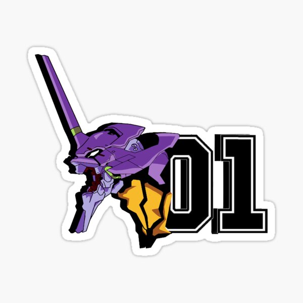 "EVA 01 " Sticker for Sale by Vikhop | Redbubble
