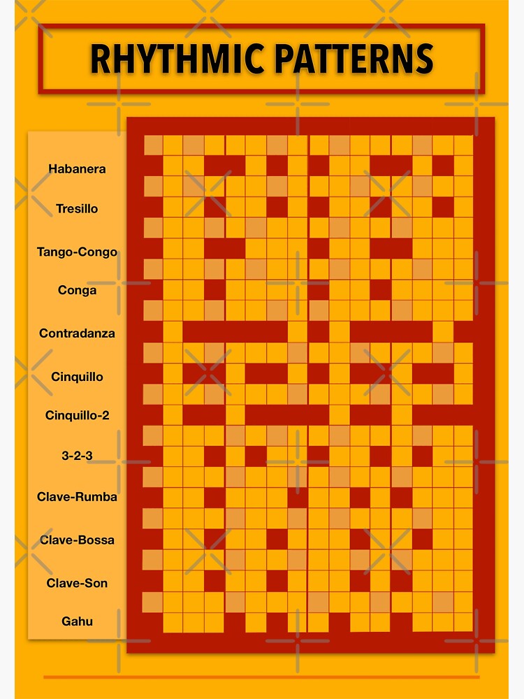 "Rhythmic Patterns" Sticker for Sale by vincentdavigo | Redbubble