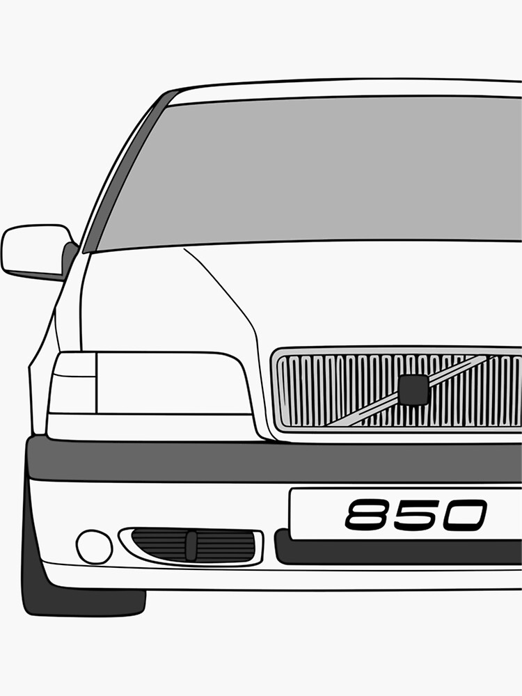 "Volvo 850 sedan best design " Sticker for Sale by SuperStickyLV ...
