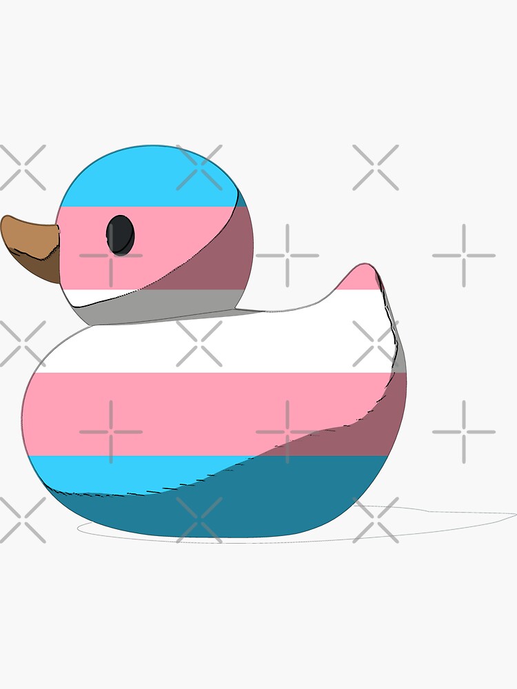 "trans duck" Sticker for Sale by sophies-roses | Redbubble