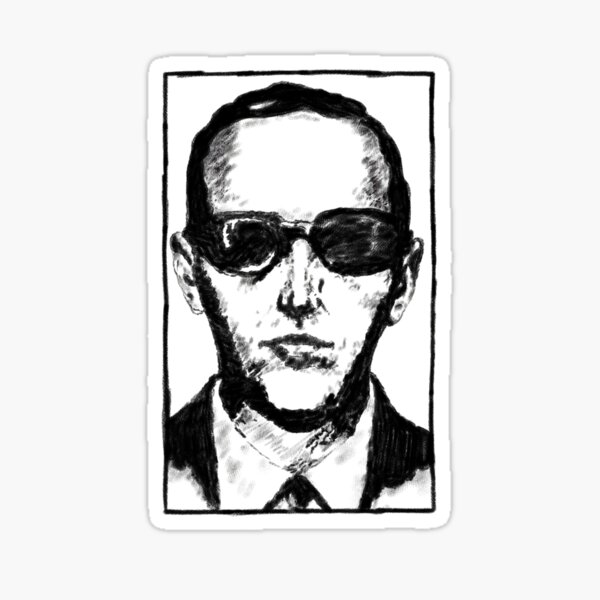 "d.b. cooper" Sticker for Sale by ventumpluviam | Redbubble