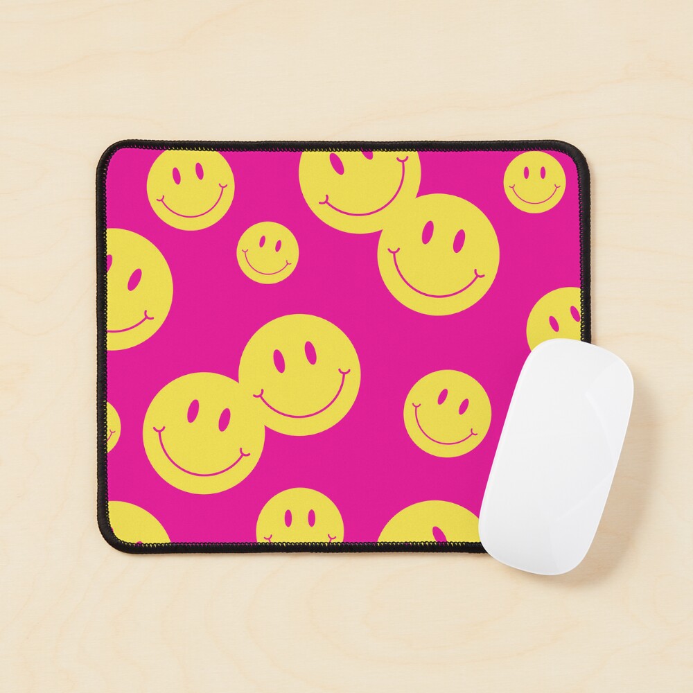 "Preppy School Supplies, Smile, Pink, Preppy Aesthetic, Smile Face" Art ...
