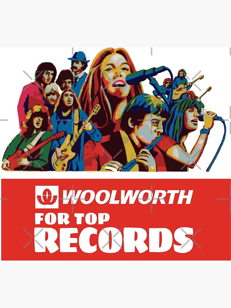 "Retro Woolworth Vinyl Record Bag Vintage 70s" Poster for Sale by Lick ...
