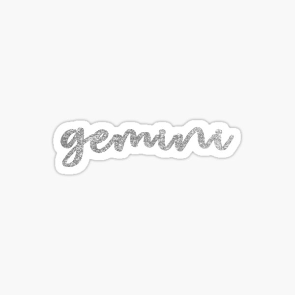"Gemini" Sticker by enpdesigns | Redbubble