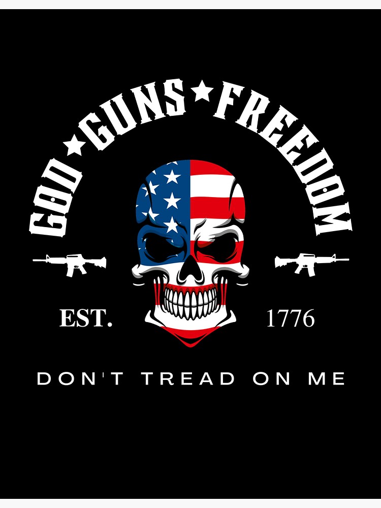 "GOD GUNS FREEDOM" Sticker for Sale by tchilson | Redbubble