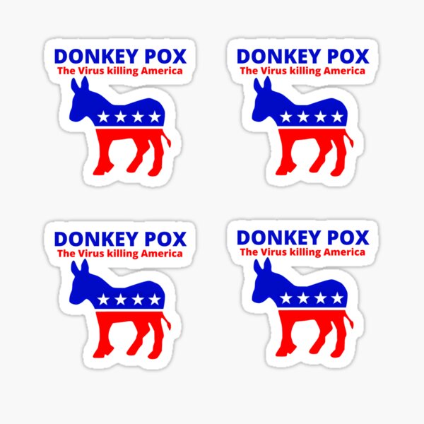 "DONKEY POX SHEET" Sticker for Sale by OldDustyTee | Redbubble
