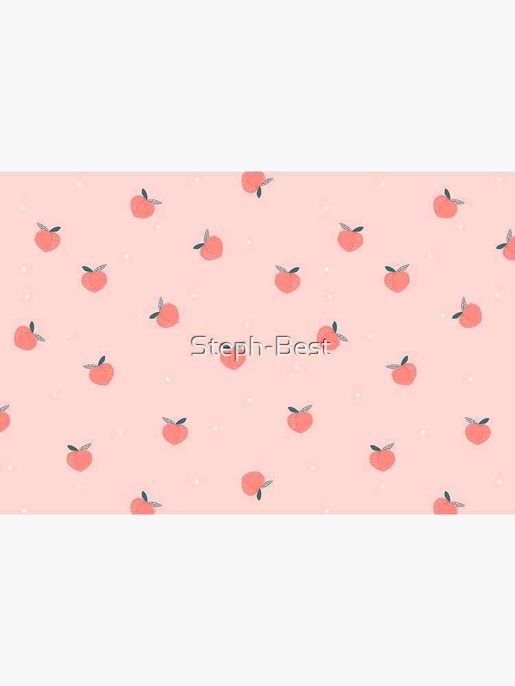 "Cute Pink Peach Pattern" Sticker for Sale by Steph-Best | Redbubble