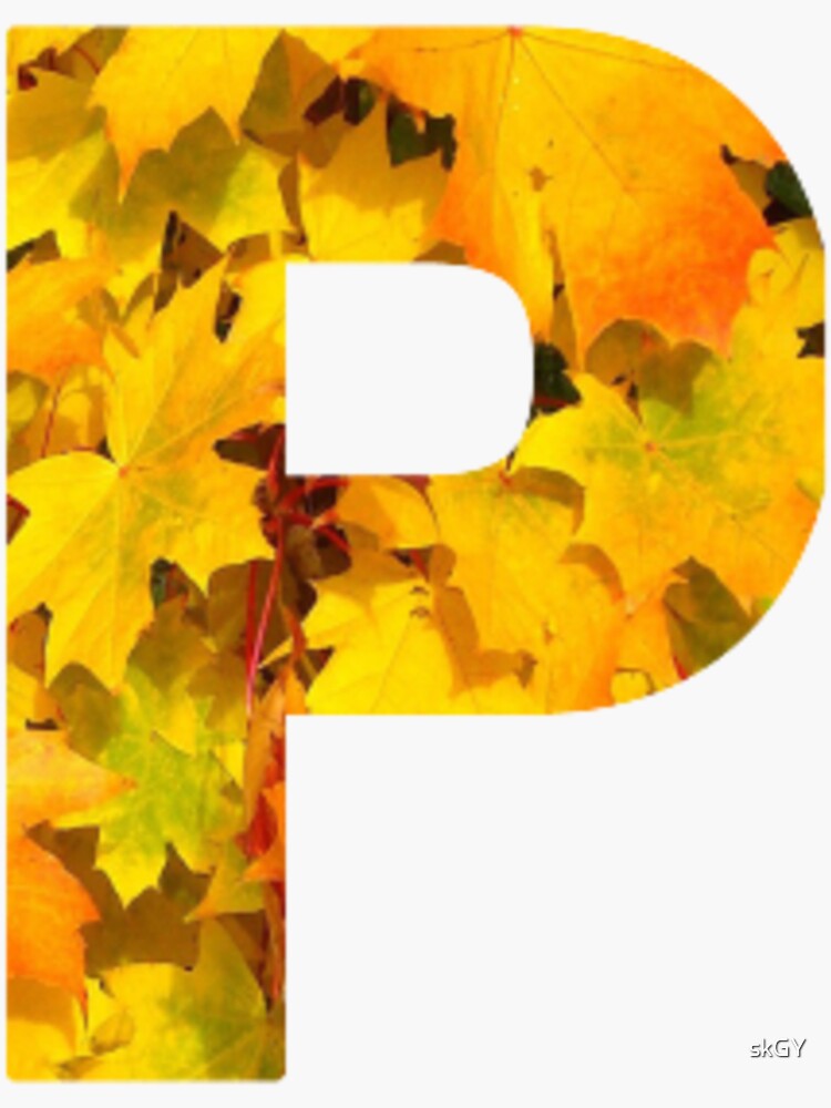 "P letter" Sticker for Sale by skGY | Redbubble
