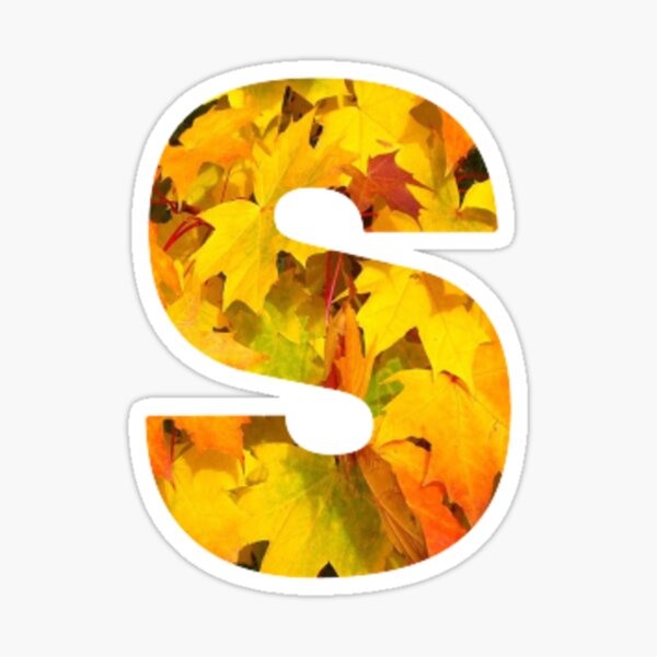 "S letter" Sticker for Sale by skGY | Redbubble