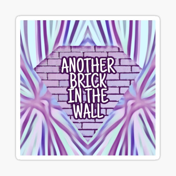 "Brick by Brick" Sticker for Sale by RetroPalmTree | Redbubble