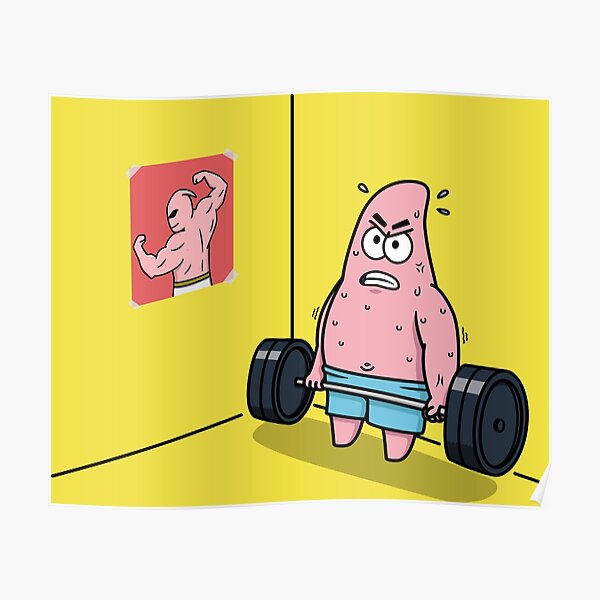 "Majin Buu vs Patrick - Funny Motivational Fitness" Poster for Sale by ...