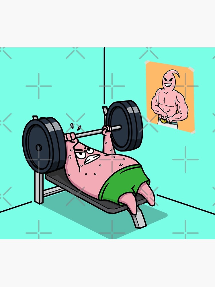 "Majin Buu vs Patrick - Funny Motivational Workout" Poster for Sale by ...