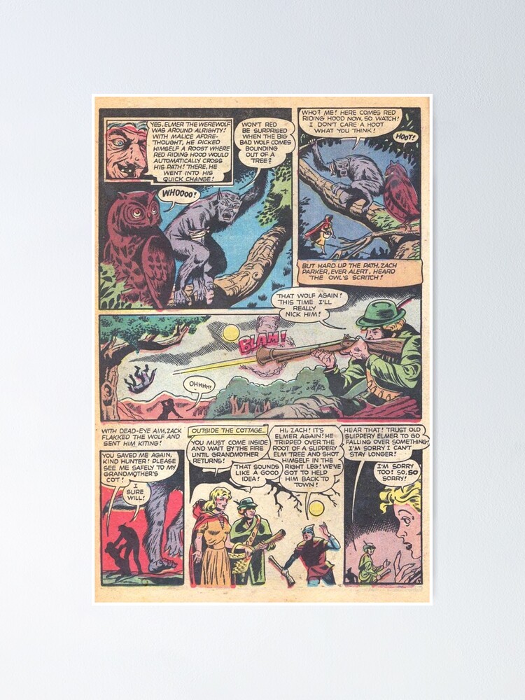 "classic vintage comic page" Poster for Sale by liro52 | Redbubble